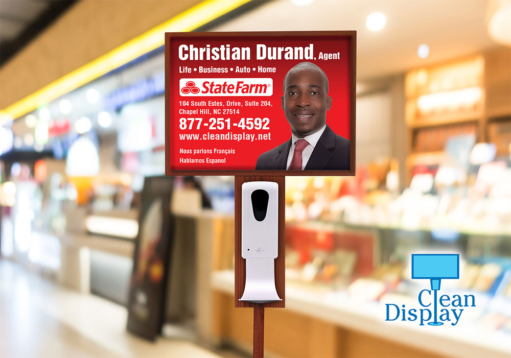 CleanDisplay Hand Sanitizer Billboards Advertising